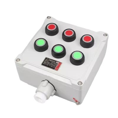 China Flameproof Type Explosion-Proof Button Box Cast Aluminum Housing IP65 for sale