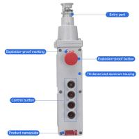 China Explosion Proof Button GLO-LA5817 Control Handle 4K/6K Traveling Crane Lifting Single Speed Explosion-proof Electric Hoist Switch for sale