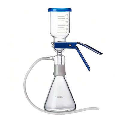 China Laboratory 250 500 1000 2000 3000 5000ml Glass Vacuum Solvent Suction Filter Filtration Kits Unit Set for sale