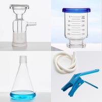 China Laboratory Analysis Glass Solvent Vacuum Filtration Distillation Apparatus Vacuum Suction Filter Device for sale