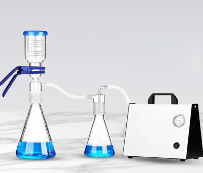 China Laboratory Analysis Glass Solvent Vacuum Filtration Distillation Apparatus Vacuum Suction Filter Device for sale