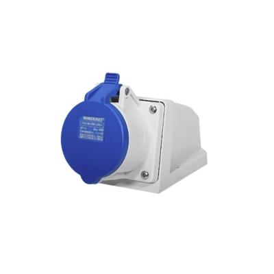 China IP44 Waterproof Industrial Surface Mounted Socket16A 200-250V 32A 380-415V for sale