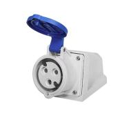 China IP44 Waterproof Industrial Surface Mounted Socket16A 200-250V 32A 380-415V for sale