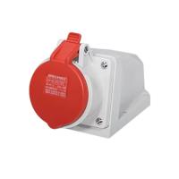 China IP44 Waterproof Industrial Surface Mounted Socket16A 200-250V 32A 380-415V for sale