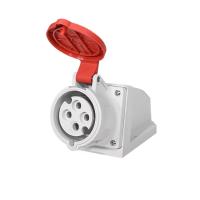 China IP44 Waterproof Industrial Surface Mounted Socket16A 200-250V 32A 380-415V for sale