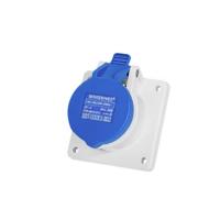 China Flush Mounted Socket Box IP44 Waterproof Industrial Concealed Straight Socket 16A 200-250V 32A 380-415V for sale