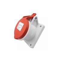 China Flush Mounted Socket Box IP44 Waterproof Industrial Concealed Straight Socket 16A 200-250V 32A 380-415V for sale