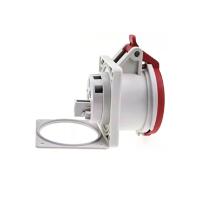 China Flush Mounted Socket Box IP44 Waterproof Industrial Concealed Straight Socket 16A 200-250V 32A 380-415V for sale