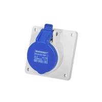 China IP44 Waterproof Industrial Concealed Angled Socket 16A 200-250V 32A 380-415V for sale