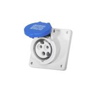 China IP44 Waterproof Industrial Concealed Angled Socket 16A 200-250V 32A 380-415V for sale