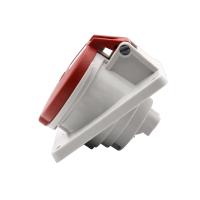 China IP44 Waterproof Industrial Concealed Angled Socket 16A 200-250V 32A 380-415V for sale
