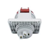 China IP44 Waterproof Industrial Concealed Angled Socket 16A 200-250V 32A 380-415V for sale
