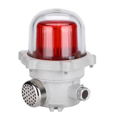 China 120db Visual Audible Alarm Siren / Explosion-Proof Light & Sound Alarm with Cover IP66 Explosion Proof LED Strobe Warning Lights Aluminum Alloy for sale