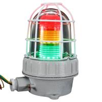 China 90dB IP66 Buzzer Alarm Sound Light Multi-colors Tri-color Explosion Proof Audible and Visual Light with Cover for Oil and Gas for sale