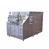 China 500 to 1000L/H Industrial High Pressure Homogenizer Machine for Liquid Milk Juice Dairy Cream Processing Equipment for sale