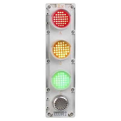 China Acousto-Optic Explosion Proof Trolley Line Indicator Exd IIC T6 IP66 WF1 AC220V/380V 3 Phase Phase Loss Alarm Warning Light for sale