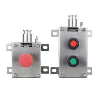 China Waterproof Stainless Steel Explosion-proof Start-stop Switch Button Box IP65 Emergency Stop Control Switch Multi-Button 10A 220V for sale