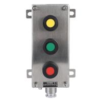 China Waterproof Stainless Steel Explosion-proof Start-stop Switch Button Box IP65 Emergency Stop Control Switch Multi-Button 10A 220V for sale