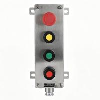 China Waterproof Stainless Steel Explosion-proof Start-stop Switch Button Box IP65 Emergency Stop Control Switch Multi-Button 10A 220V for sale