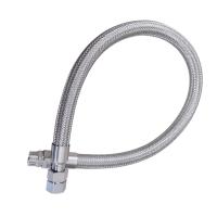 China 3/4 in Metallic Stainless Steel Braid Explosion Proof Flexible Pipe with Union for sale