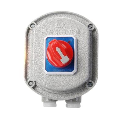 China Round 2p Explosion Proof Circuit Breaker Aluminum Alloy IP65 Ex Db Eb Iib T6 GB AC220V 380V 10A -63A Waterproof Explosion-Proof Air Switch for sale