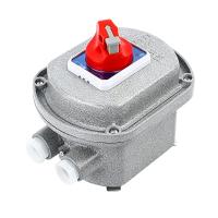 China 3 Pole Round Explosion Proof Circuit Breaker 10A-63A Three Phase Circuit Breaker IP65 Waterproof Aluminum Flameproof Control Switch for Flammable Dust Workshop for sale