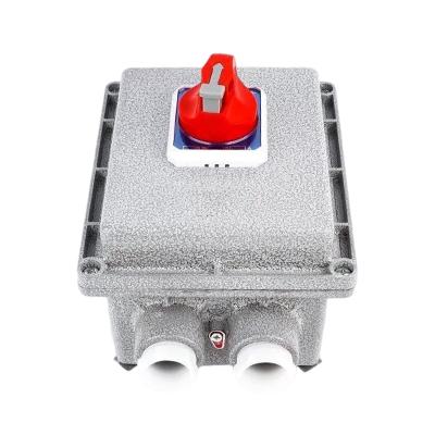 China Square 2p Ex-Proof Circuit Breaker with Leakage Protection G1 Thread Die Cast Aluminum IP65 Ex Db Eb Iib T6 GB 10A-63A Residual Current Cutout Device for sale