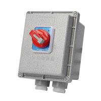 China Square 3p Ex-Proof Circuit Breaker Flame Resistant Isolation Cabinet G1 Thread Explosion Protected Residual Current Trip Switch 10-63A for Dangerous Environment for sale