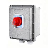 China Square 3p Ex-Proof Circuit Breaker Flame Resistant Isolation Cabinet G1 Thread Explosion Protected Residual Current Trip Switch 10-63A for Dangerous Environment for sale