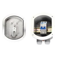 China Flameproof Enclosure Die Cast Aluminum IP65 Ex Db Eb Iib T6 GB MCB Cabinet Chint 2p/3p/4p Mini Circuit Breaker G3/4 G1 Cable for sale