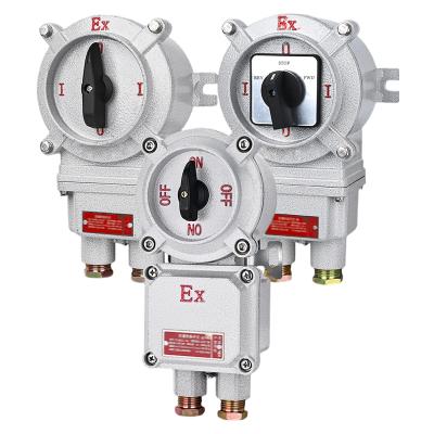 China IP66 Ex Iic Explosion-Proof Transfer Switch 10A-32A 220V/380V 360 Rotation Aluminum Alloy Hazardous Area Control Switch for sale