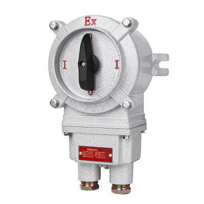 China High Current 25A Aluminum Alloy Explosion Proof Rotary Changeover Switch Multiple Contact Configurations IP66 Ex Control Switch for sale