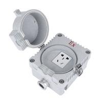 China Explosion Proof Wall Socket IP66 Aluminum Alloy Industrial Flameproof Socket 10A 16A 3/5 Holes AC220V for sale