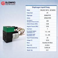 China Small Self Priming Diaphragm Pump PML5927-NF10 NF10KPDC, BAXIT Micro Liquid Sampling Pump for Industrial Water Analysis for sale