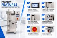 China 2L Capacity Laboratory Spray Dryer Stainless Steel Small Spray Drying Equipment for sale