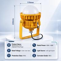 China 50W High Output Maintenance-Free Explosion-Proof Lamp IP65 Warehouse Factory Workshop Area Lighting for sale