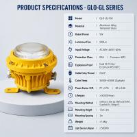 China Heat Resistant 5W Maintenance-free Explosion-proof Lamp Tempered Glass Lens IP65 High Temperature Area Lighting for sale