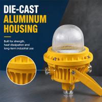 China GLOMRO 30W Maintenance-Free Explosion-Proof Lamp Tempered Glass Cover for Warehouses Gas Stations Hanging Installation for sale