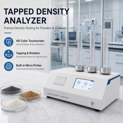 China Multi-station Tapped Density Analyzer High Repeatability Powder Physical Property Tester for QC Lab for sale
