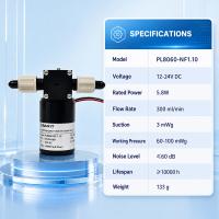 China BAXIT PL8060-NF1.10 Brushless Diaphragm Pump 12V/24V PWM Speed Control PTFE Acid/Alkali Resistant High Pressure 6 Bar Pump for sale