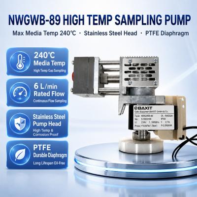 China BAXIT NWGWB-89 High Temp Gas Sampling Pump Corrosion Resistant Diaphragm Pump Replace for KNF CEMS System for sale