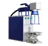 China Portable Handheld Model Fiber Laser Marking/Engraving And Printing Machine For Stainless Steel/Metal Bottle for sale