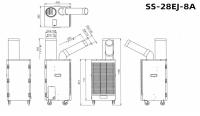 China Industrial Portable Spot Coolers Air Conditioner Single Item 220V Sturdy Durable for sale
