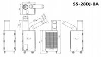 China Industrial Portable Spot Coolers Air Conditioner Single Item 220V Sturdy Durable for sale