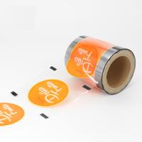 China Plastic Printed Laminated Sealing Cup Packaging Film Roll Milk Tea Cup Sealer Film Roll for sale