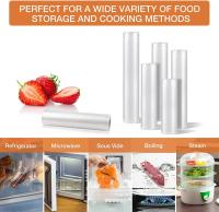China EVOH High Barrier 4mil Vacuum Sealer Embossed Roll Bags 11 Inch For Household for sale