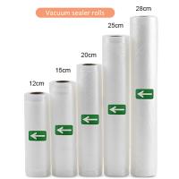 China Black Printed Embossed Vacuum Sealer Bags 6x10 Inches BPA Free Precut 100Pcs Pack for sale