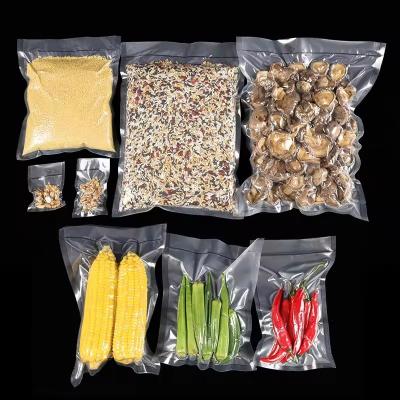 China Transparent Vacuum Food Packaging Embossed Nylon Fresh-Keeping Packaging Bag Food And Fruit Gravure Printing Surface for sale