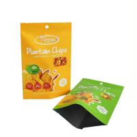 China 3.5 Mylar Bag Custom Printed Heat Seal Snack Banana Slices 3 Side Heat Seal Aluminum Foil Bag for sale