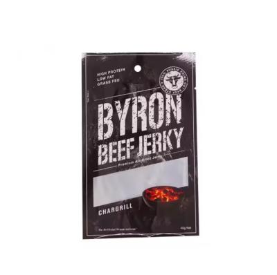 China Custom Printed Reusable Plastic Clear Vacuum Seal Zipper Snack Food Beef Jerky Packaging Bags for sale